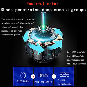 Massage Gun Deep Tissue Massager - Percussion Massage Gun Massager Gun Muscle Massage Gun Deep Tissue Massage Gun High Intensity Vibration Massage Device for Pain Relief Deep Muscle Relaxatio