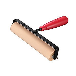 Speedball Deluxe Soft Rubber Brayer - 40/42 Durometer Roller with Heavy Duty Steel Frame – 6 Inches