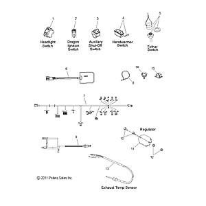Polaris Snowmobile AC Regulator, 14.3V, Genuine OEM Part 4010793, Qty 1