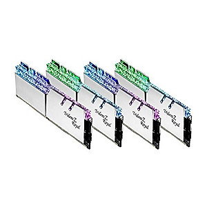 G.SKILL Trident Z Royal Series (Intel XMP) DDR4 RAM 128GB (4x32GB) 3200MT/s CL16-18-18-38 1.35V Desktop Computer Memory UDIMM - Silver (F4-3200C16Q-128GTRS)