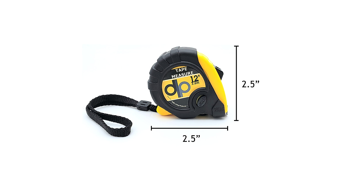 Small Yellow Tape Measure 3-Pack by Daily Living Products