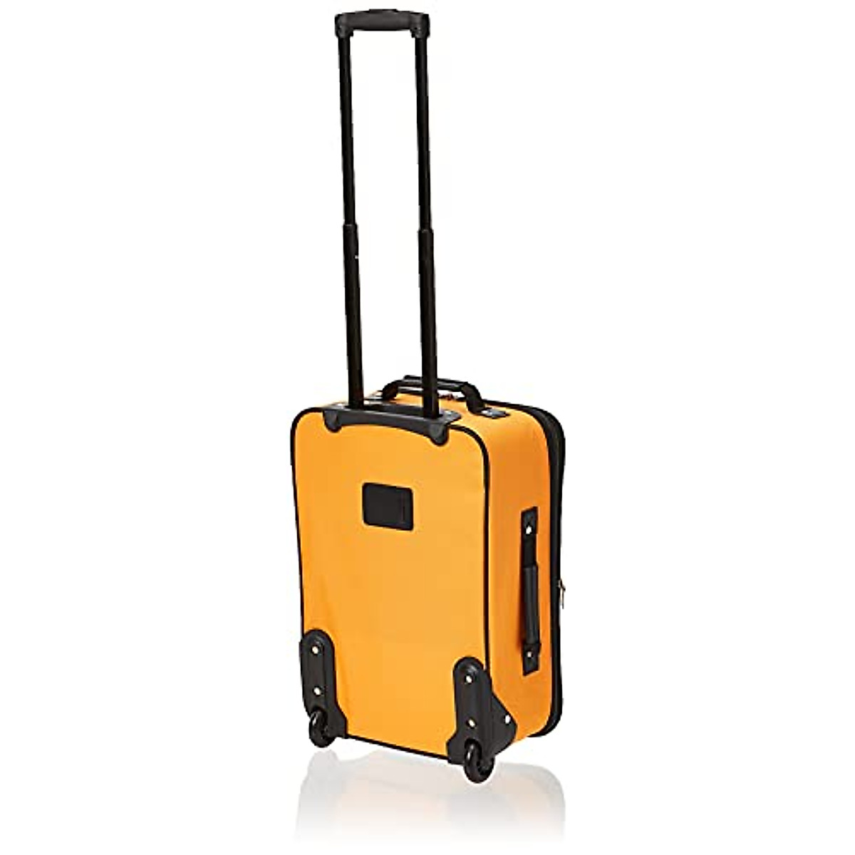 Rockland Fashion Softside Upright Luggage Set,Expandable, Orange, 2-Piece (14/19)