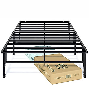 ZINUS SmartBase Compack Mattress Foundation / 14 Inch Metal Bed Frame / No Box Spring Needed / Sturdy Steel Slat Support, Twin