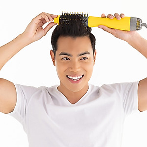 Drybar The Half Shot Small Round Blow-Dryer Brush | Faster, Easier Blowouts, From Wet to Dry, Customized Styling, Perfect for Layers, Defines Curls & Waves