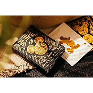 Bicycle Disney Mickey Mouse Inspired Black and Gold Playing Cards