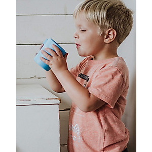 EZTOTZ EZCUP Magnetic Fridge Cups For Kids - USA Made Open Top Toddler Cups For Independent Drinkers - Hanging Plastic Kids Cup For Fridges or Water Coolers - Safe & Non-Toxic
