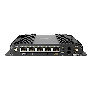 Peplink Dual LTE-A Cellular Router UBR Plus Wireless WiFi 5 Modem Dual-Band LTE 1x 1Gbps WAN Port, 4X Ethernet Ports 900Mbps Throughput Rugged Enclosure with Low Profile Redundant SIM Slots
