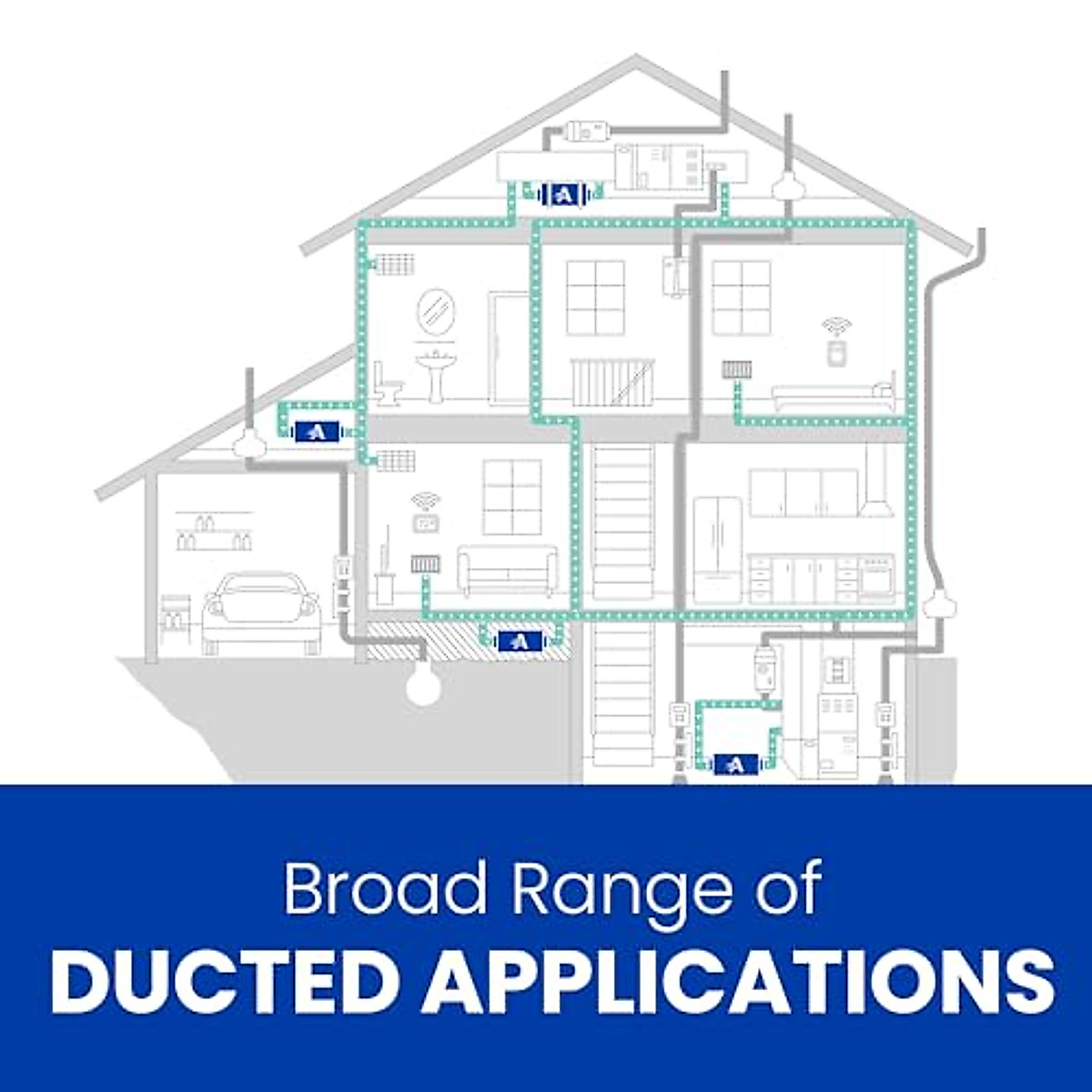 AprilAire E100 Pro 100-Pint Whole-House Dehumidifier, Energy Star Certified, Commercial-Grade Whole-Home Dehumidifier for Basement, Crawlspace, or Whole House up to 5,500 sq. ft.