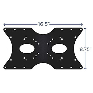 Mount-It! VESA Mount Adapter Plate - Monitor and TV Mount Extender Conversion Kit Allows 75x75, 100x100, 200x200 to Fit Up to 400x200 mm Patterns, Heavy-Gauge Steel, Hardware Included