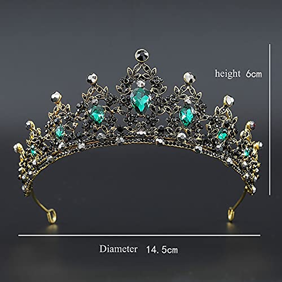 LKBBC Silver with Purple Crown, Crystal Mermaid Birthday Fairy Crown,Princess Sweet 16 Quinceanera Queen Tiara Headband