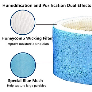 getalong 4 Pack Humidifier Filters Compatible for Honeywell Humidifier Replacement Filter HAC-504, HAC-504AW, HCM350W,HCM350B, HCM300, Filter A