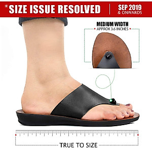 Aerosoft Lilac Orthotic Comfortable Split-Toe Flat Slide Casual Summer Vacation Essentials Arch Support Flip Flop Sandals for Women (US 7, Lilac Black)