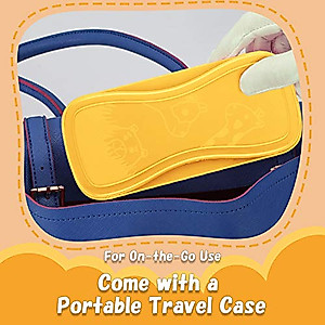 Toddler Utensils Kids Spoon and Fork Set 18/8 Stainless Steel Silverware BPA Free Cute Giraffe Child Flatware with Travel Case for Age 3+