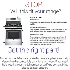 Supplying Demand 316354400 1793684 Range White Clock Overlay Replacement Model Specific Not Universal