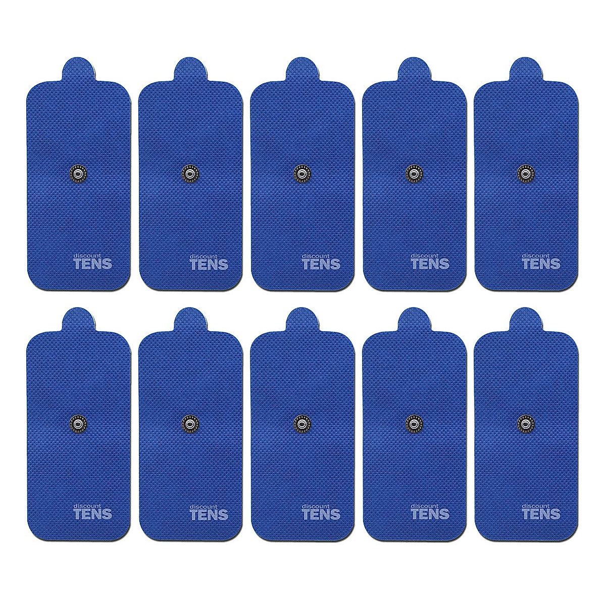 HiDow Compatible Replacement TENS Electrodes, Premium Quality Electrode Pads for Hi-Dow TENS Units, 5 Pair of Snap TENS Unit Electrodes (10 TENS Unit Pads), 2 inch X 4 inch, Discount TENS Brand