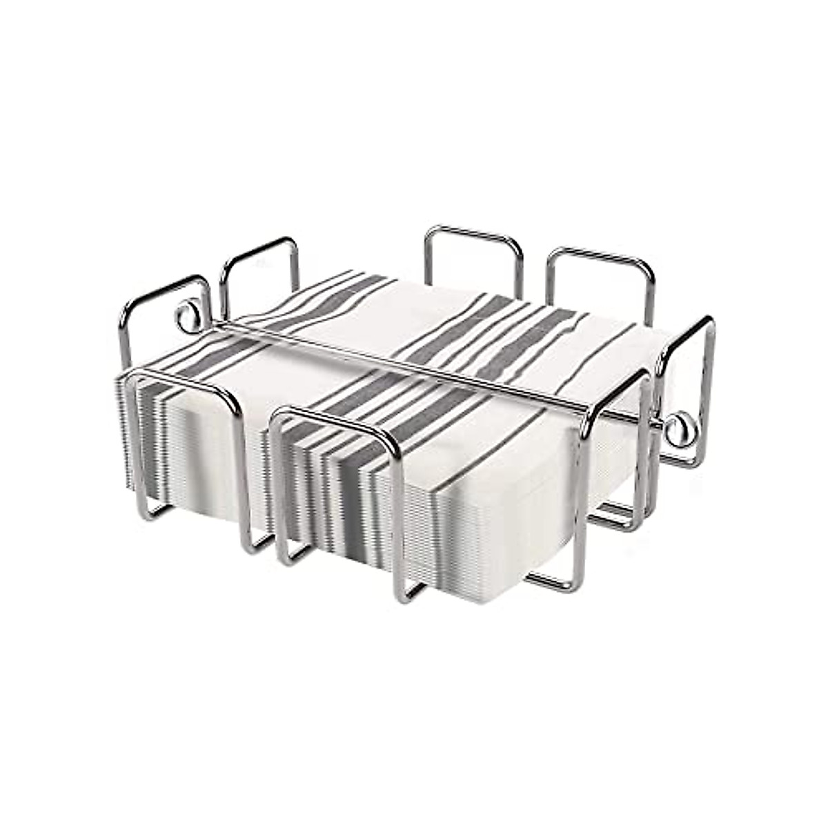 LEVIMETREE Flat Napkin Holder for Table-Kitchen Napkin Dispenser Serviette Holder Kitchen & Dining Room Décor, Decorative Clear Cocktail Napkin Kitchen Décor Napkin Holder for Dining Table