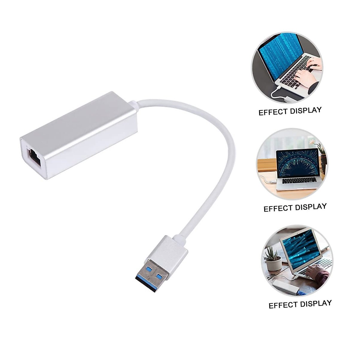 UKCOCO 1pc Network Adapter Micro USB Hub Micro USB Splitter USB Hubs USB Adapter Computer Adapter Splitter USB Hub for Computer Usb3.0 to Adapter Wired Aluminum Alloy Receiver