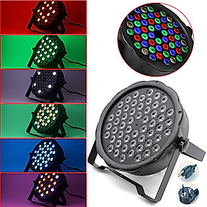 54x3W LED Stage Light DJ Par RGBW Light 162W DMX Par Lighting for Home Wedding Party Church Concert Dance