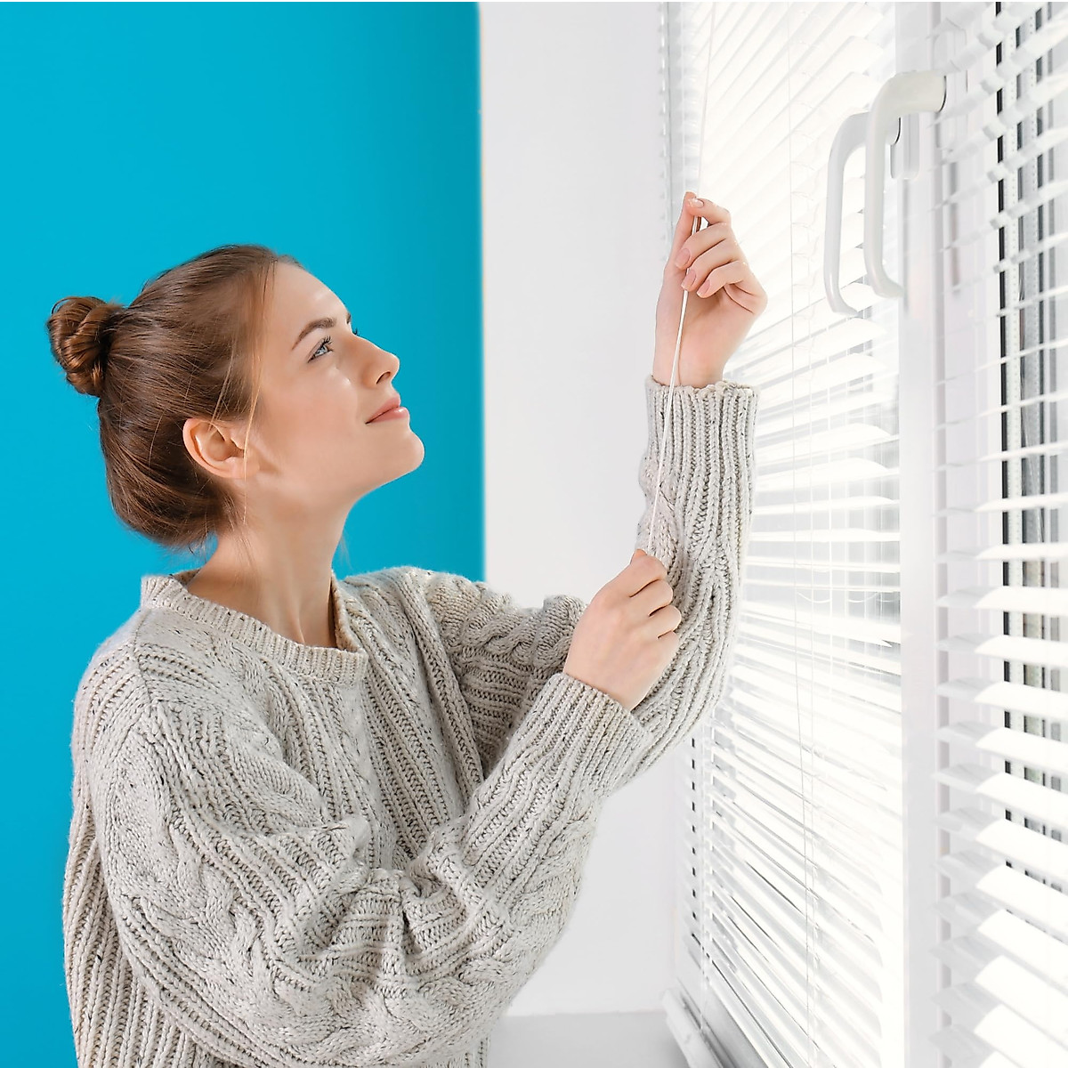 Mandala Crafts Strings Lift Cords - Roman Shades Cord Egg Shell 1.5mm Nylon Cord - 109 Yds Braided Nylon String