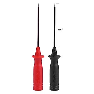 ZIBOO ZB-T14 Piercing Needle Non-destructive Test Probe,with 4mm Banana Plug Use for Digital Multimeter, Voltmeter, Clamp Meter Test Extensions