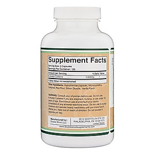 NAC Supplement N-Acetyl Cysteine (1,000mg Per Serving 500mg Per Cap, 210 Capsules) (Third Party Tested) with Odor Masking Technology to Boost Glutathione Levels by Double Wood
