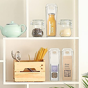 bHome Pantry Organization Storage Clear Plastic Storage Bins, Fridge Freezer Organizer Bins Under Sink Organizers and Storage, Bathroom Organizer, Kitchen Organization Organizing Containers (Small) 3