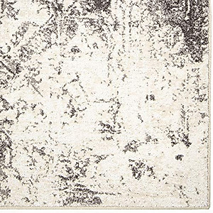 My Texas House Illusions The State House Natural Off White Area Rug, 5'3" x 7'6"