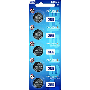Renata CR1225 Batteries - 3V Lithium Coin Cell 1225 Battery (5 Count)
