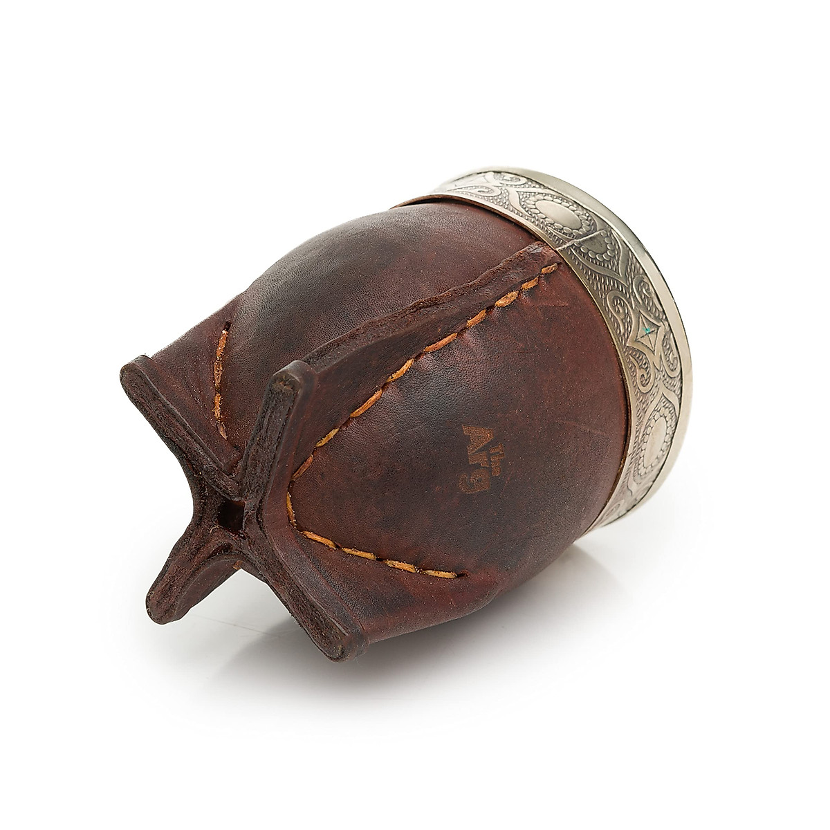 THEARG | Yerba Mate Gourd Set with Stainless Steel Straw | Handmade Leather Yerba Mate Cup and Bombilla Set from Argentina - Beach Essentials - Idea for Gifts