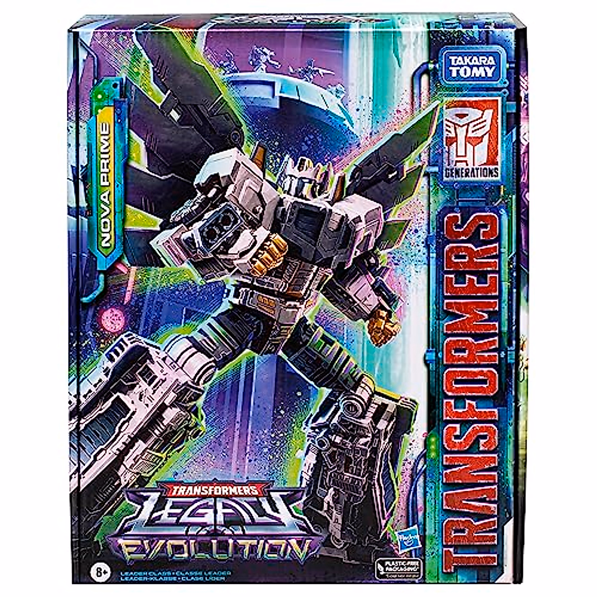 Transformers Toys Legacy Evolution Leader Class Nova Prime Toy, 7-inch, Action Figures for Boys and Girls Ages 8 and Up (Amazon Exclusive)