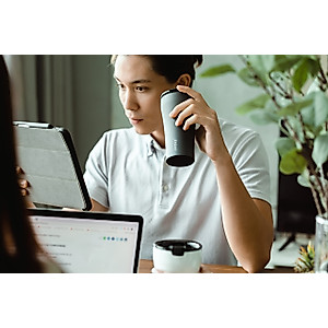 Sttoke Leakproof Ceramic Reusable Coffee Cup 16 Oz - Slated Grey