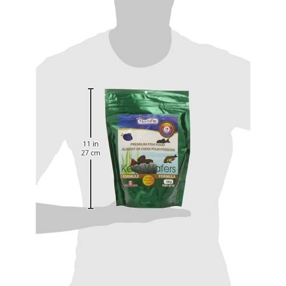 Northfin Food Kelp Wafers 14Mm Pellet 500 Gram Package