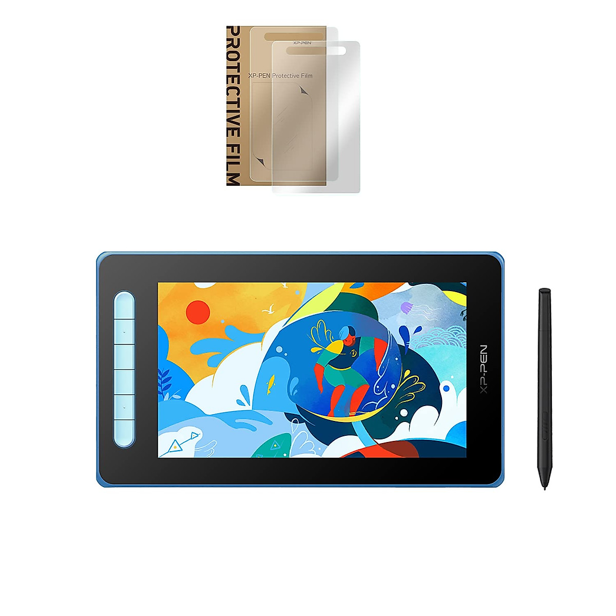 XPPen Artist 10 2nd Graphic Tablet and XPPEN Screen Protective Film only for XPPEN Artist 10 2nd Display Tablet (Pack of 2)
