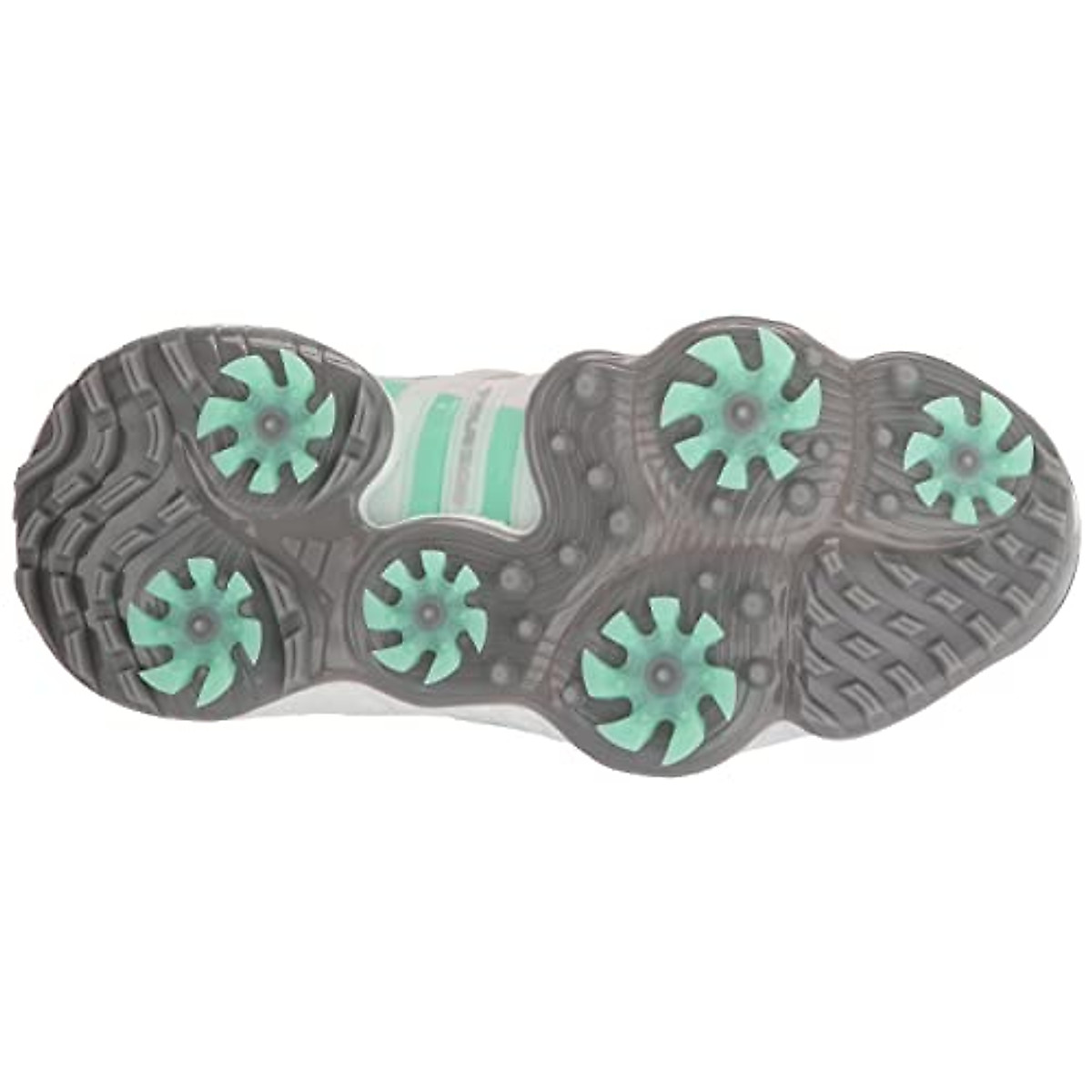 adidas Women's Tour360 22 Golf Shoes, Grey Two/Footwear White/Pulse Mint, 7.5