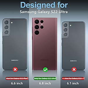 SPIDERCASE Designed for Samsung Galaxy S22 Ultra Case, Waterproof Built-in Screen Protector Full Protection Heavy Duty Shockproof Case, Teal