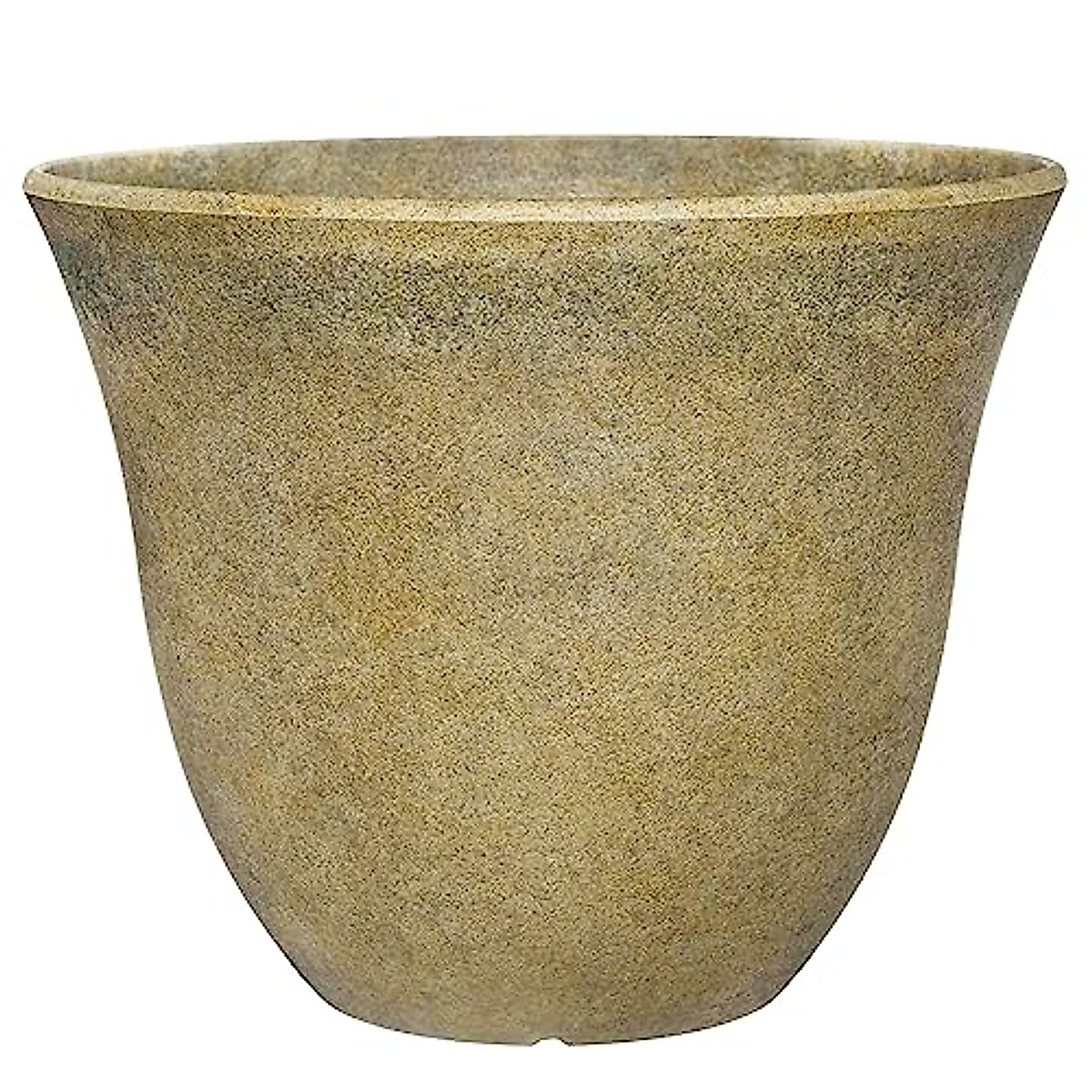 Classic Home and Garden Honeysuckle Resin Flower Pot Planter, Fossil Stone, 15"