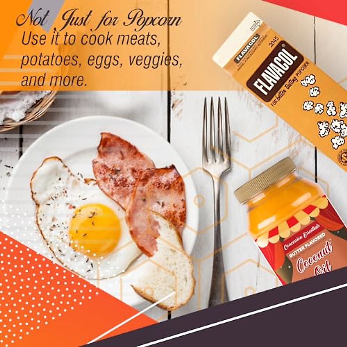 Perfectware Popcorn Kit- (Includes 35oz Popcorn Season Salt, 4lbs Yellow Kernels, and 32oz Butter Flavored Coconut Oil, Plain,PW-Popcorn Kit-3