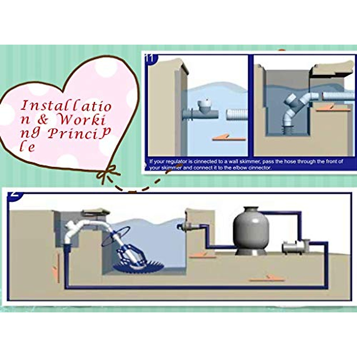 VINGLI Pool Vacuum Cleaner Automatic Sweeper Swimming Pool Creepy Crawler Vacuum