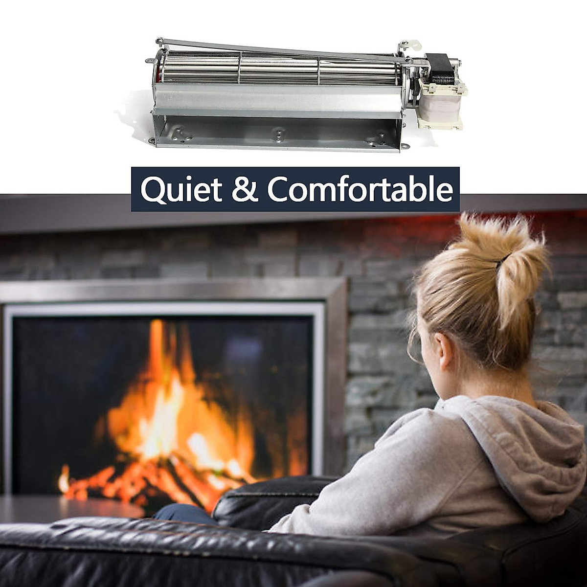 Hongso GFK4, FK12, FK24, FK4 Replacement Fireplace Blower Fan Unit for EM3030LH-85, Heatilator NDV4236I, Monessen, Vermont Castings, Majestic, Lopi, Rotom R7-RB12