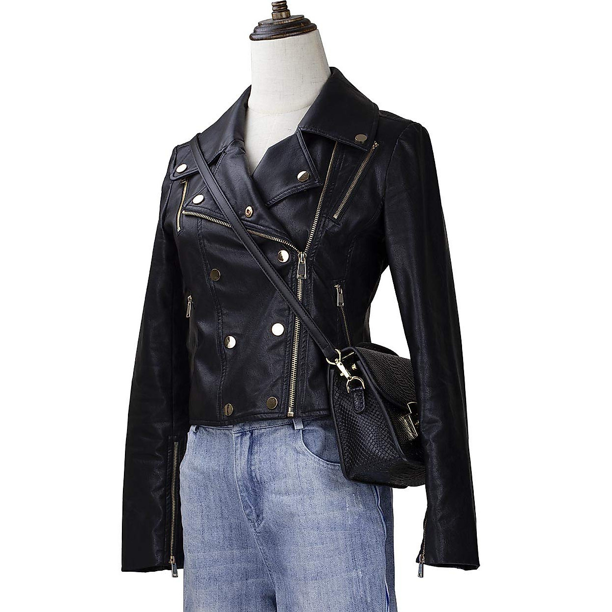 Allzedream Leather Purse Strap Replacement Crossbody Handbag Long Adjustable (Black)