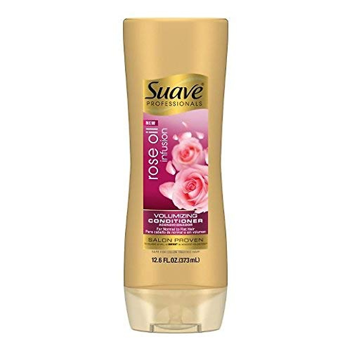 Suave Professionals Shampoo For Fine to Flat Hair Rose Oil Infusion Volumizing Shampoo 12.6 oz (Pack of 2)