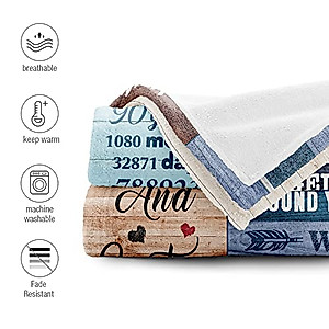 90th Birthday Decorations for Women Men Birthday Gift Ideas 1933 Blanket Best 90th Birthday Gifts Ideas for Her Him Women Men Mom Dad Grandparents Fleece Soft Throw Blanket 60 Inch X 50 Inch