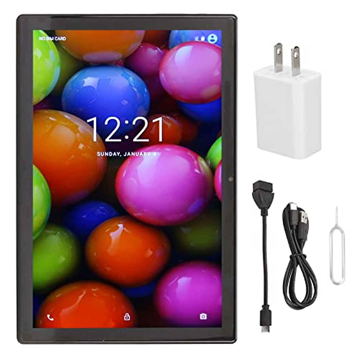 RTLR 10.1in Tablet, 8 Core CPU 2.4 5G WiFi for Android 11 Dual Band Tablet for Learning (US Plug)