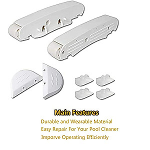 2023 𝙐𝙥𝙜𝙧𝙖𝙙𝙚 AXV417WHP Pool Cleaner Pod Swing Kit,AXV604WHP Front and Rear Bezels, White AXV414P Pod Shoes Compatible with Hayward Navigator Pool Vac Ultra Pool Cleaner Parts
