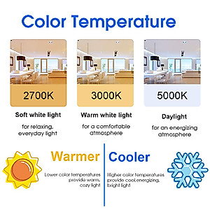 Energetic Lighting LED Light Bulbs 60 Watt Equivalent, A19, Warm White 3000K, E26 Base, Non-Dimmable, 750lm, UL Listed, 16-Pack