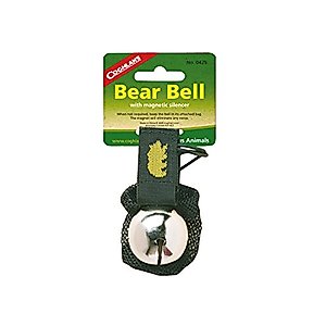 Coghlan's Bear Bell with Magnetic Silencer, Black