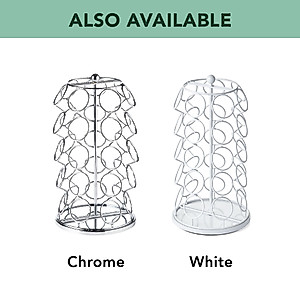 Nifty Coffee Pod Carousel – Compatible with K-Cups, 35 Pack Storage, Spins 360-Degrees, Lazy Susan Platform, Modern Black Design, Home or Office Kitchen Counter Organizer