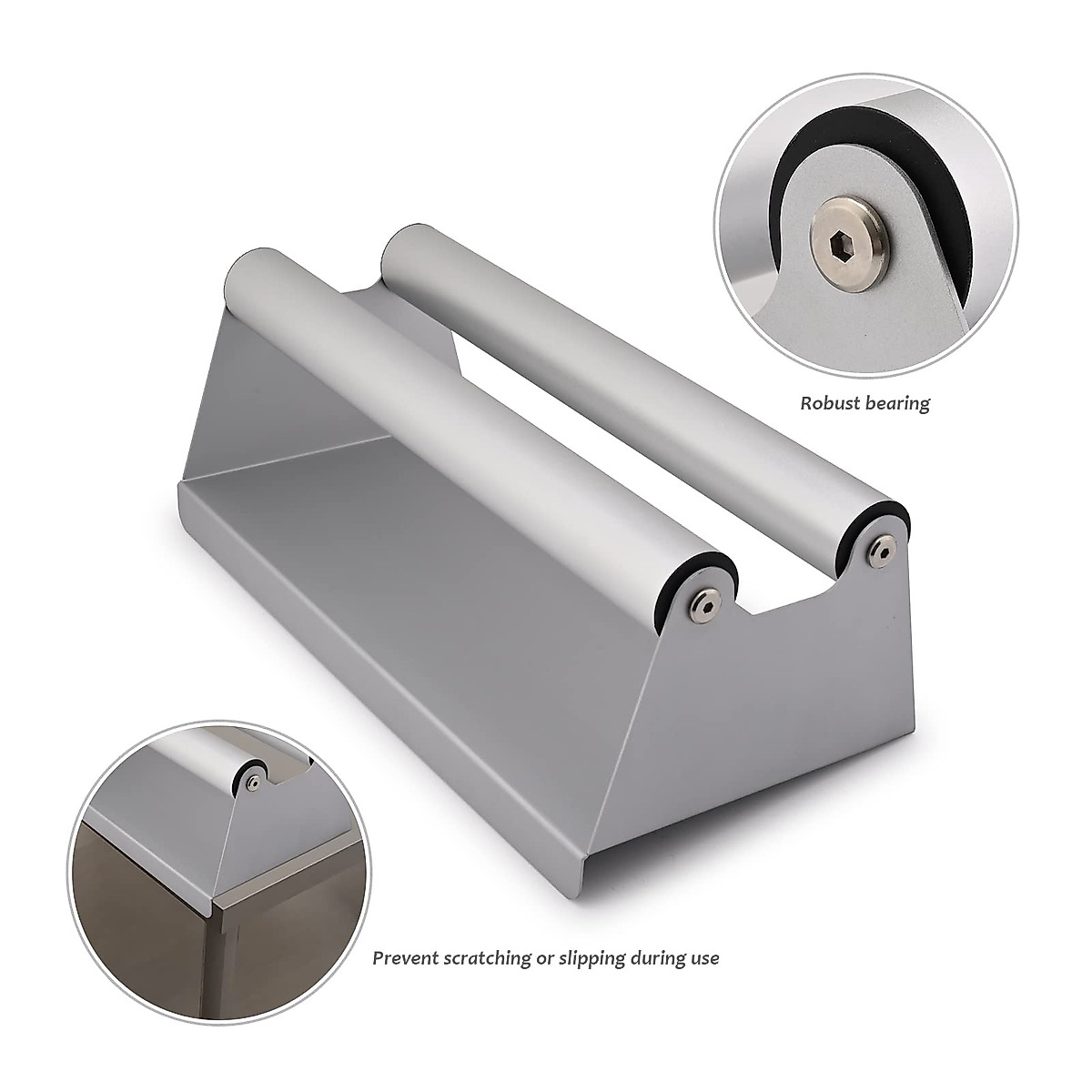 FOSHIO Premium Metal Vinyl Roll Display Holder, Vinyl Storage Rack Roll Tool for Pulling Vinyl Wrap Roll, Window Film, Wallpaper