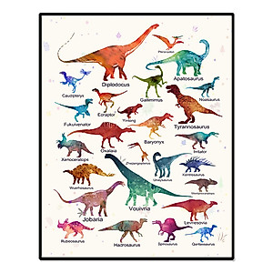Dinosaur Print, Educational Print, Dinosaur Nursery Print, Boys Bedroom Art, Living Room Art, Dinosaur Species Art, Types of Dinosaurs Art, 11X14 Inch Unframed