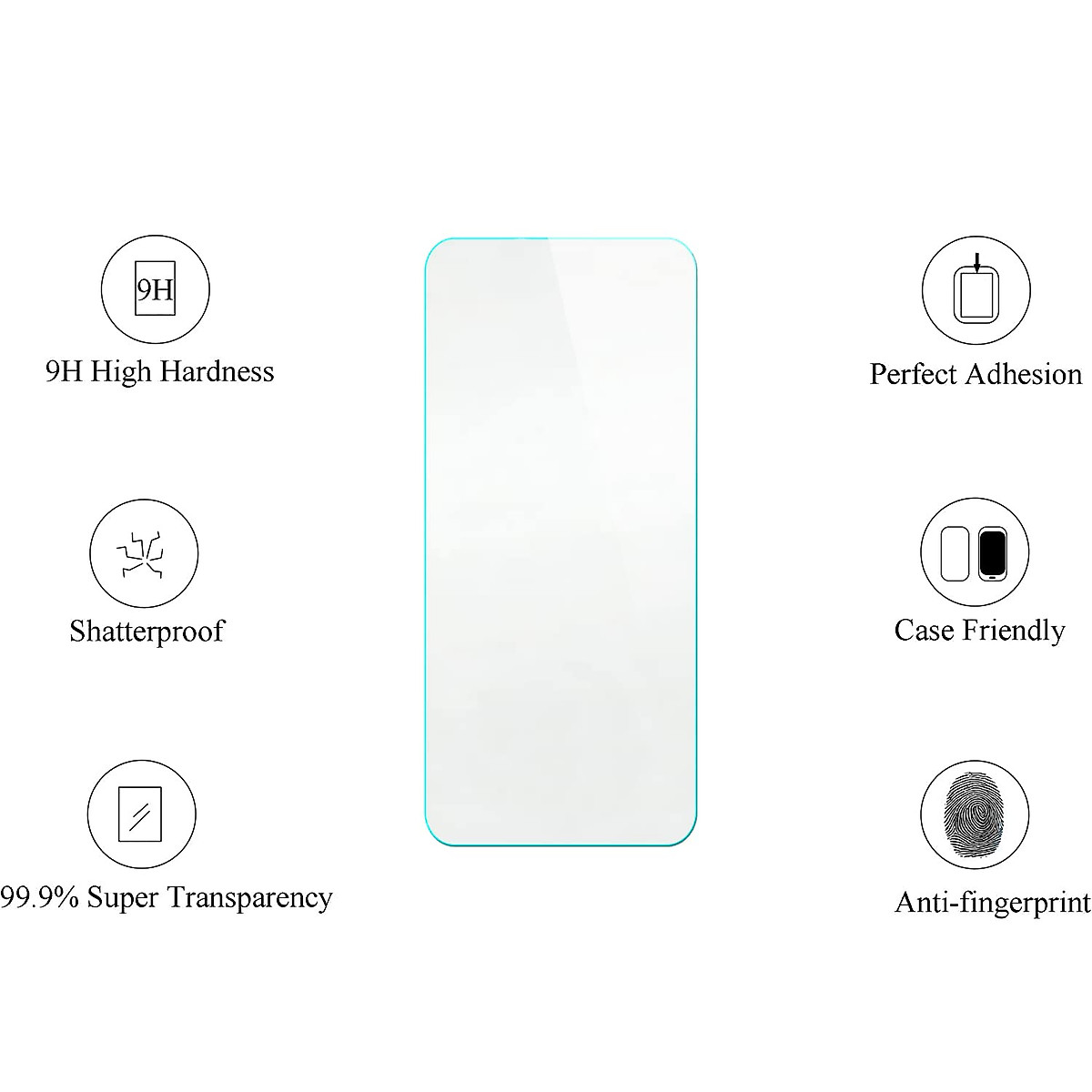 jioeuinly Vortex V22S Case Compatible with Vortex V22 Phone Case Cover [with Tempered Glass Screen Protector][Hard PC + Soft Silicone][Gold Glitter+Luminous] JSF-DJS